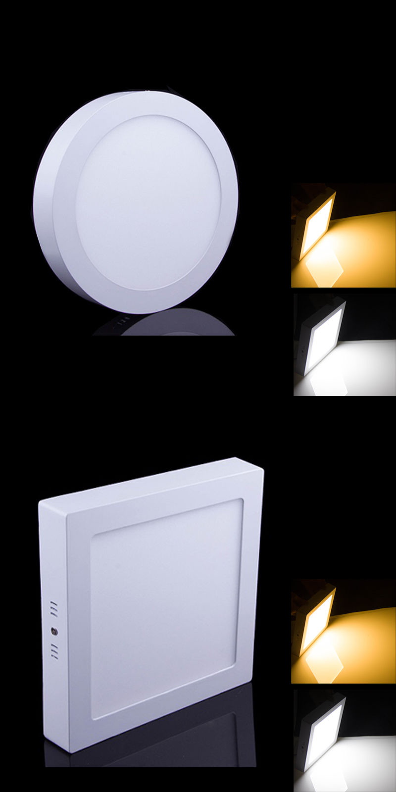 Zmr_24W Slim Sıva Üstü Yuvarlak LED Panel Armatür 3000K-4000K-6500K 2040Lm_ 12151114 - Zmr ...